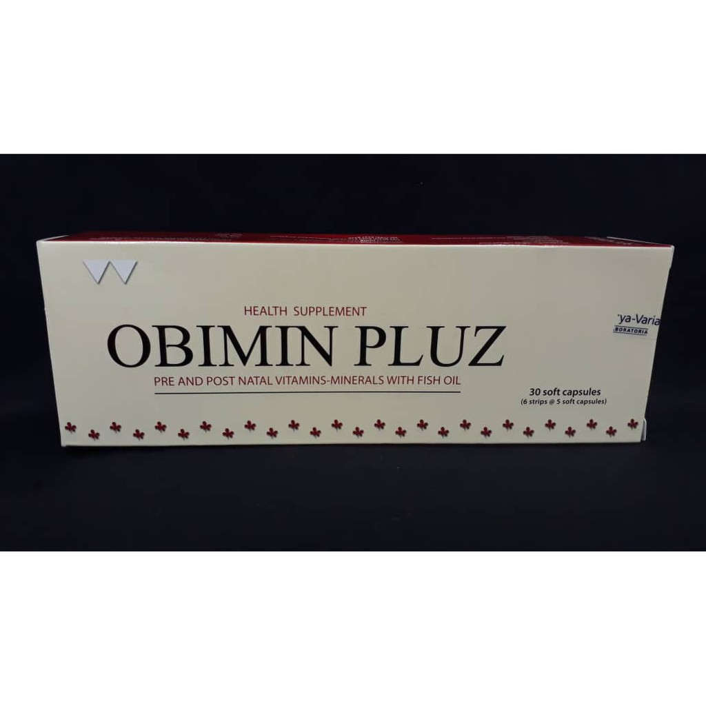 Obimin Pluz Antenatal Dietary Supplement with DHA & EPA (30's) | Shopee ...