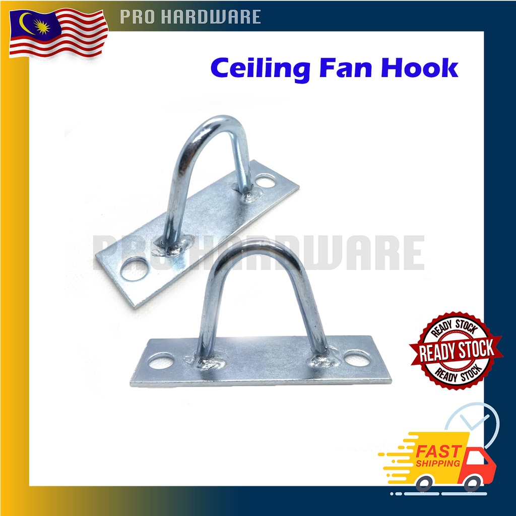 HEAVY DUTY CEILING FAN HOOK METAL/KIPAS SILING GANTUNG BESI CANGKUK ...