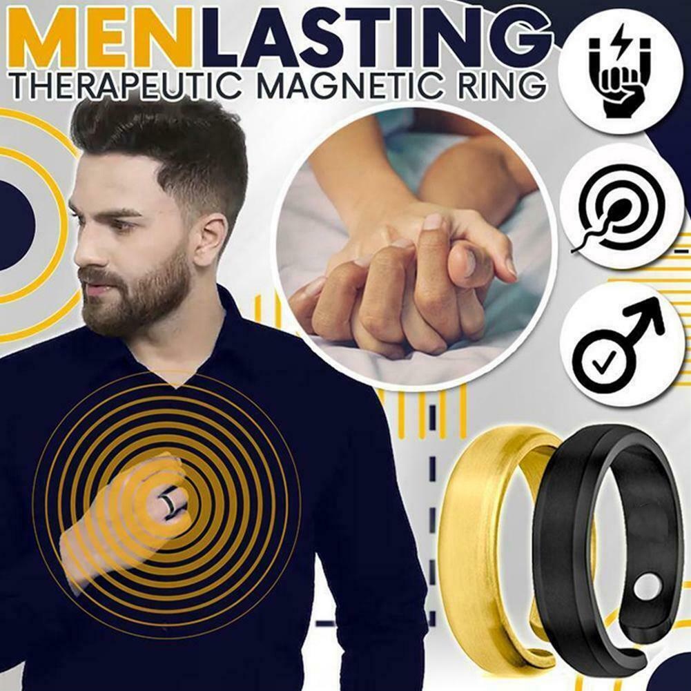 Magnetic Copper Rings for Men Wide Trendy Health Energy Magnetic Ring ...