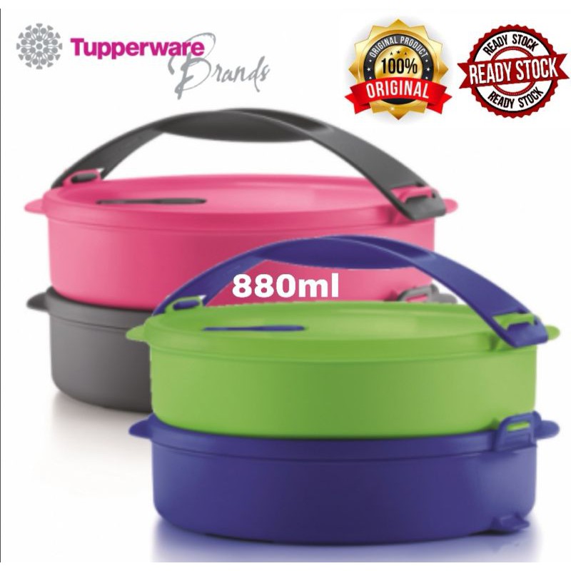 🔥READY STOCK🔥 [ORI 💯] Tupperware Microwaveable Round Click To go x 1set ...