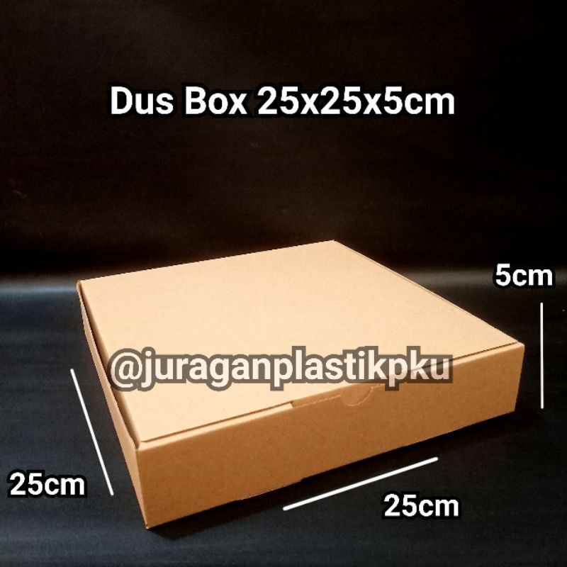 Pizza Box 25x25x5 cm Thick | Kraft Accessories Clothes Packaging Box ...