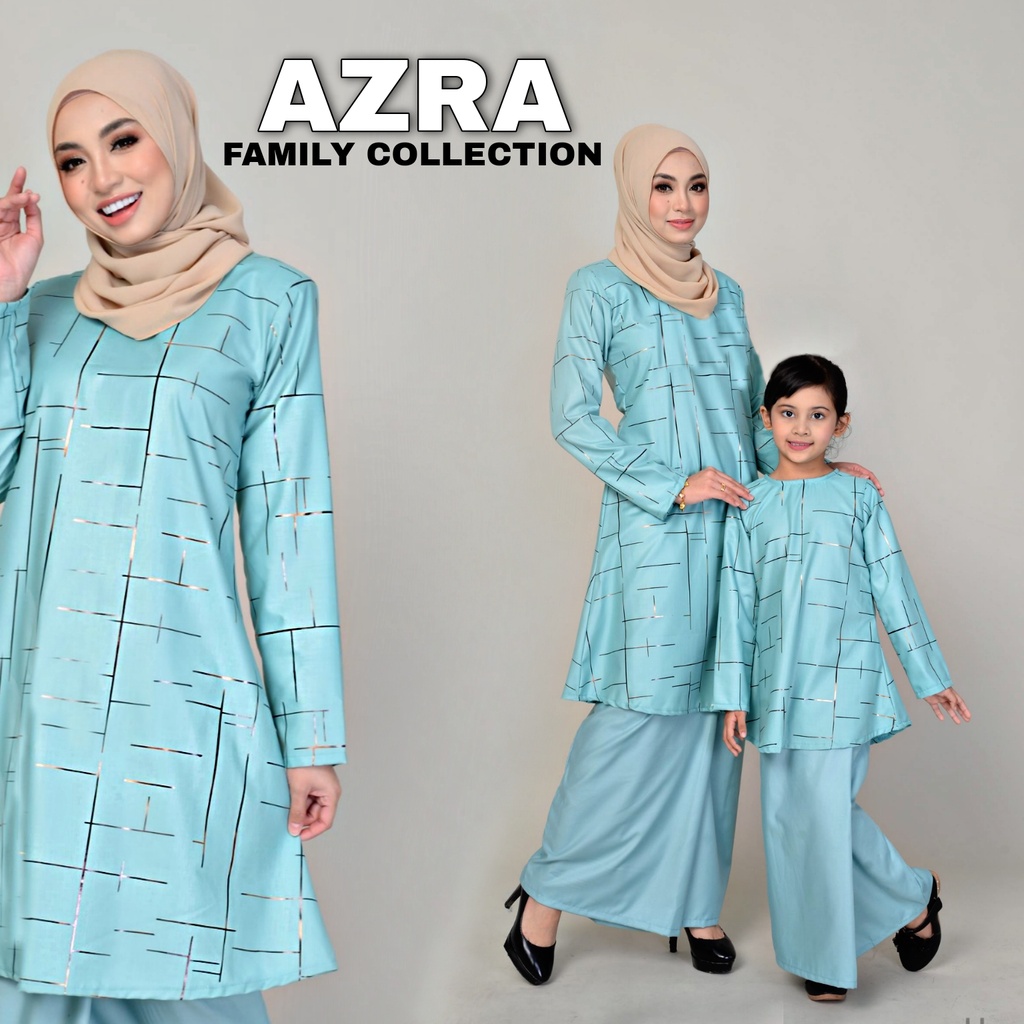 (RAYA 2026) (BAJU KURUNG) AZRA Koleksi Eksklusif sedondon keluarga ...