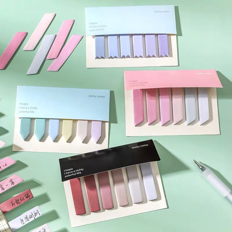 🔥READY STOCK🔥120 Sheets Premium Soft Colour Sticky Note / Label Tag ...