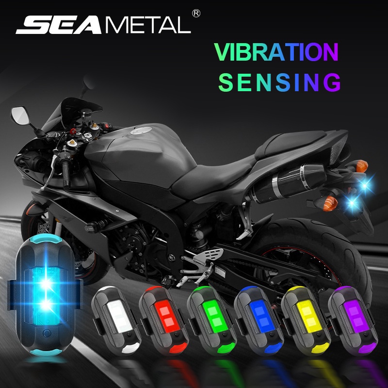 SEAMETAL Motorcycle Light Rechargeable Aircraft Lights Motorcycle ...