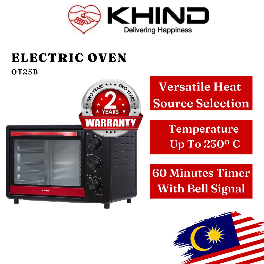 Khind Electric Oven 25L OT25B Ketuhar Elektrik Bake / Toast / Grill ...