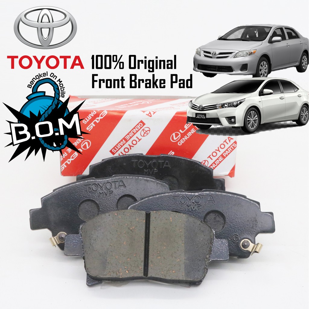 Toyota Original Front Brake Pad, Brek Depan, Toyota Altis (2006-2011 ...