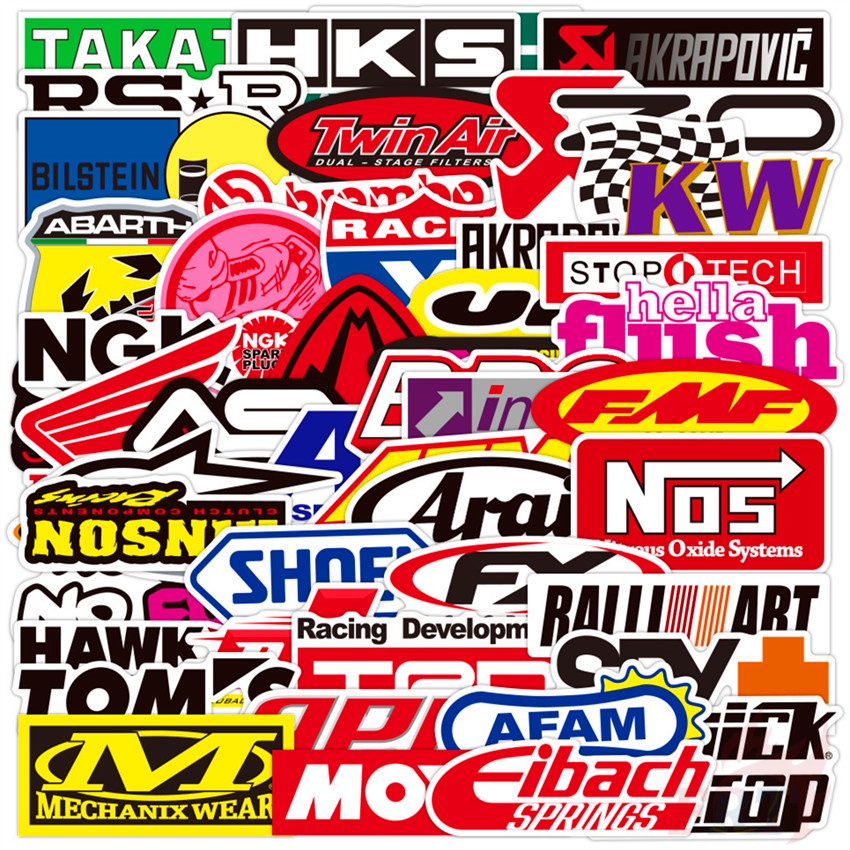 50Pcs/Set Racing Car - JDM Brand Logo Series 01 Fans Collection ...