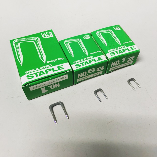 [100% ORIGINAL] KS INSULATED CABLE CLIP / STAPLE REFILL / STAPLE GUN ...