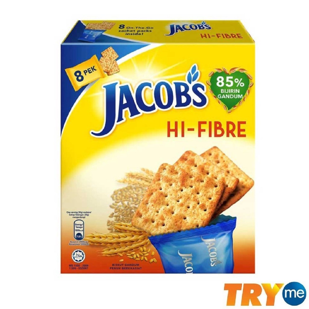 Jacobs Hi-Fibre Crackers Multipack (8's x 209.6g) | Shopee Malaysia