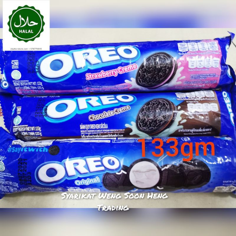 Halal 133gm Oreo biscuit (original /strawberry/chocolate ) | Shopee ...