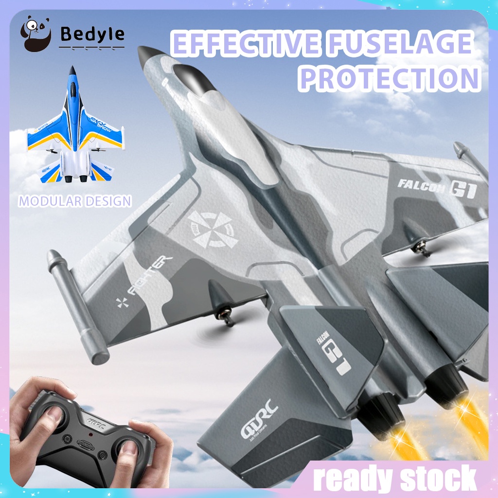 🌟Malay Stock🌟 Channel 2 rc-g1 remote control fighter plane EPP glider 2 ...