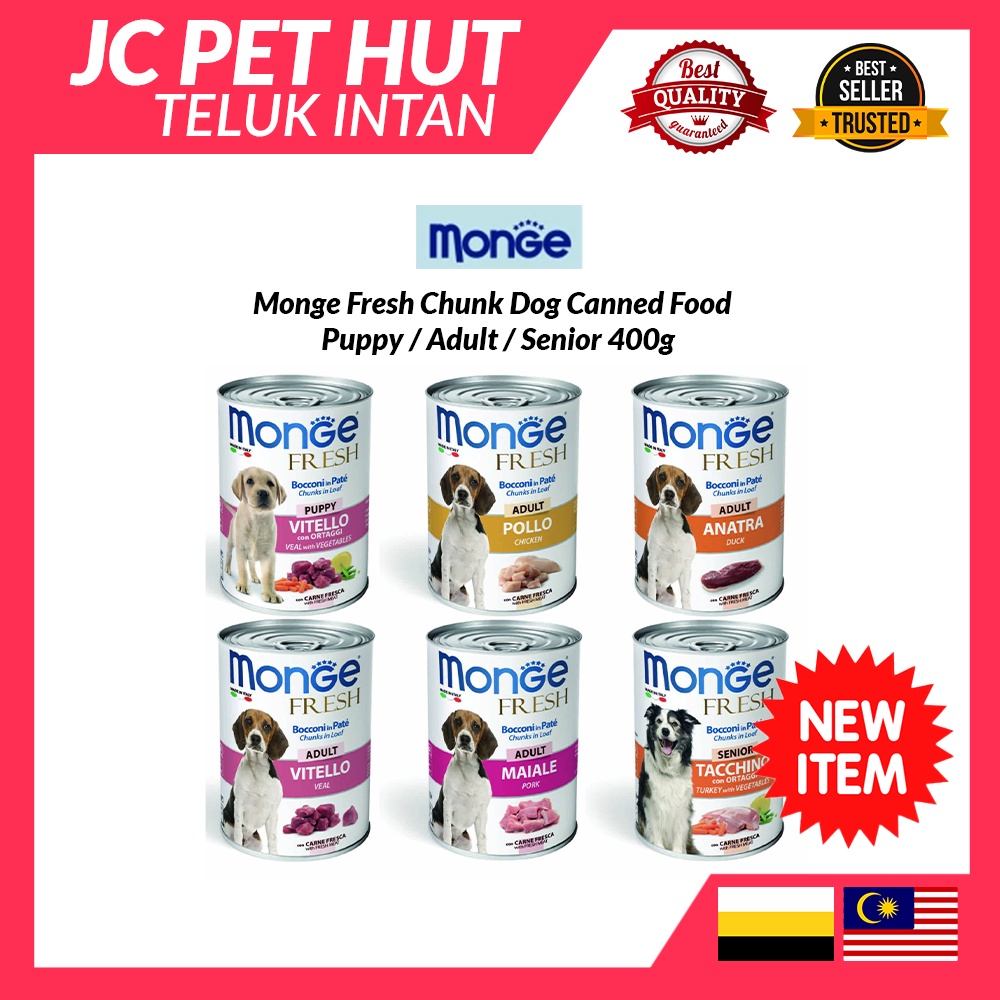 [Ready Stock/Fast Shipping] 🔥 Monge Fresh Chunk With Lamb, Chicken For ...