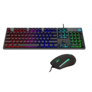HP KM300F WIRED USB GAMING KEYBOARD AND MOUSE COMBO WITH LED BACKLIGHT ...