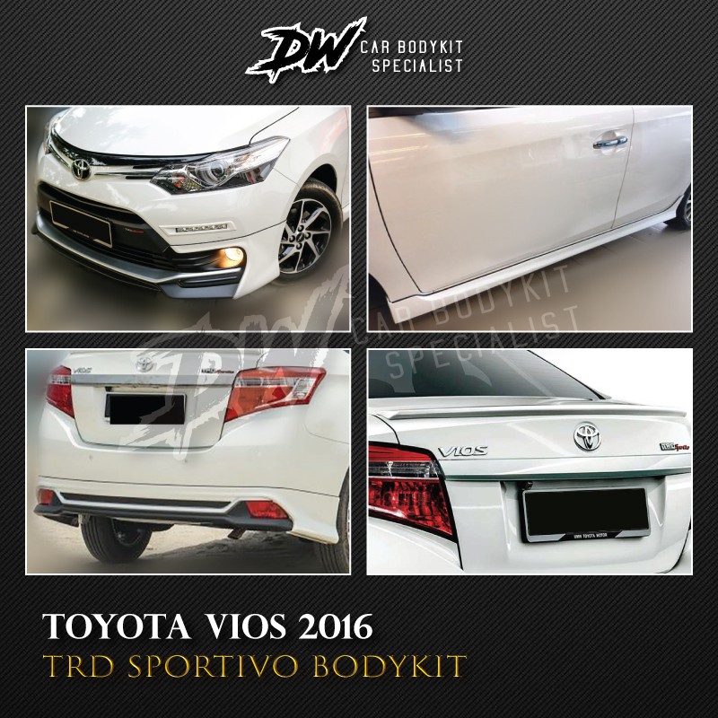 Toyota Vios 2016 Trd Sportivo Bodykit Fullset/Parts | Shopee Malaysia