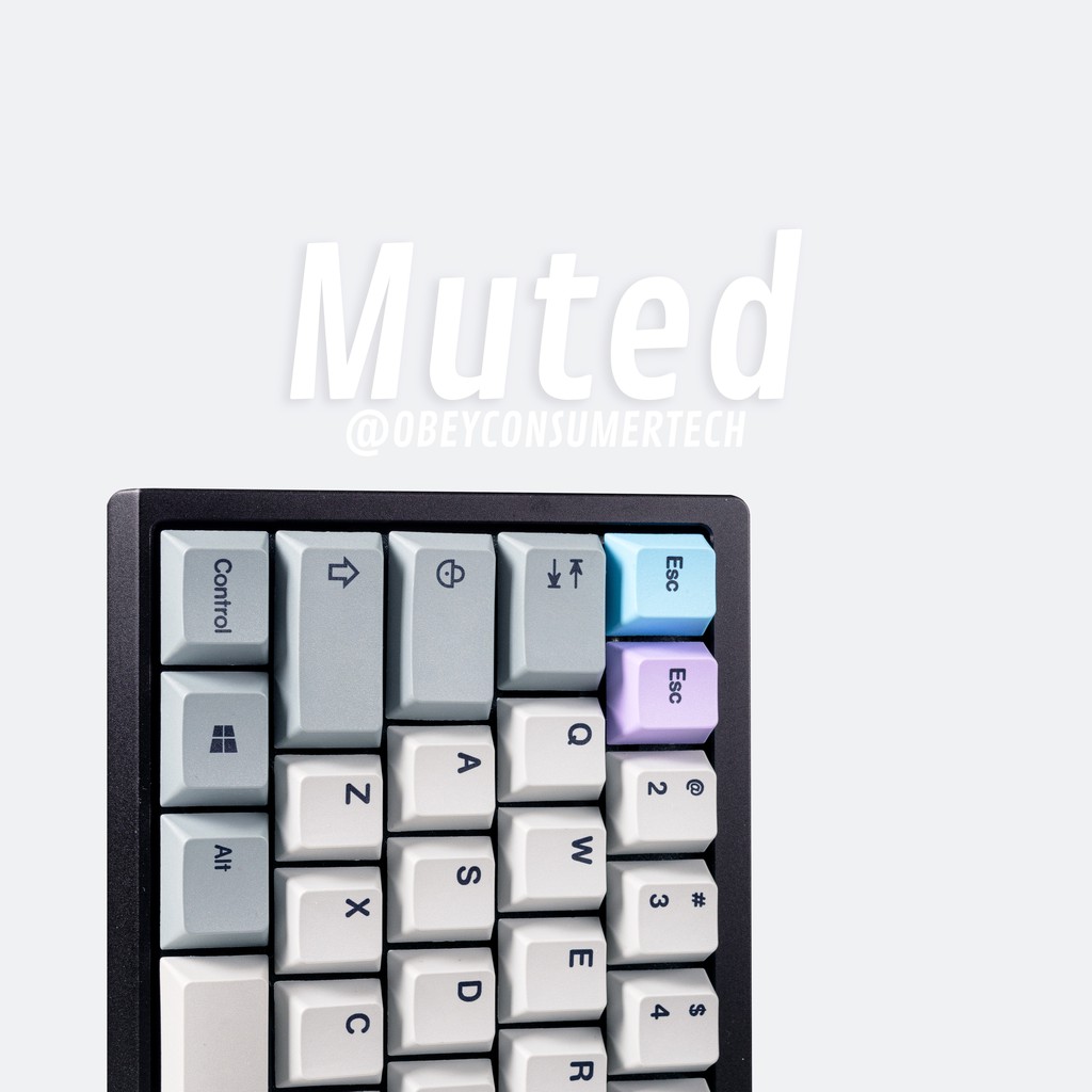 [𝙊𝙐𝙏 𝙊𝙁 𝙎𝙏𝙊𝘾𝙆] GMK-inspired Muted Keycap Set | Dye-sub PBT | Shopee ...