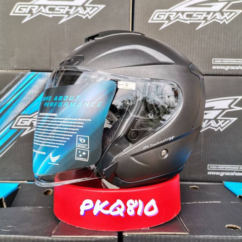 ALL COLOUR AVAILABLE 100% ORIGINAL HELMET GRACSHAW G838 PLAIN GAIZER ...