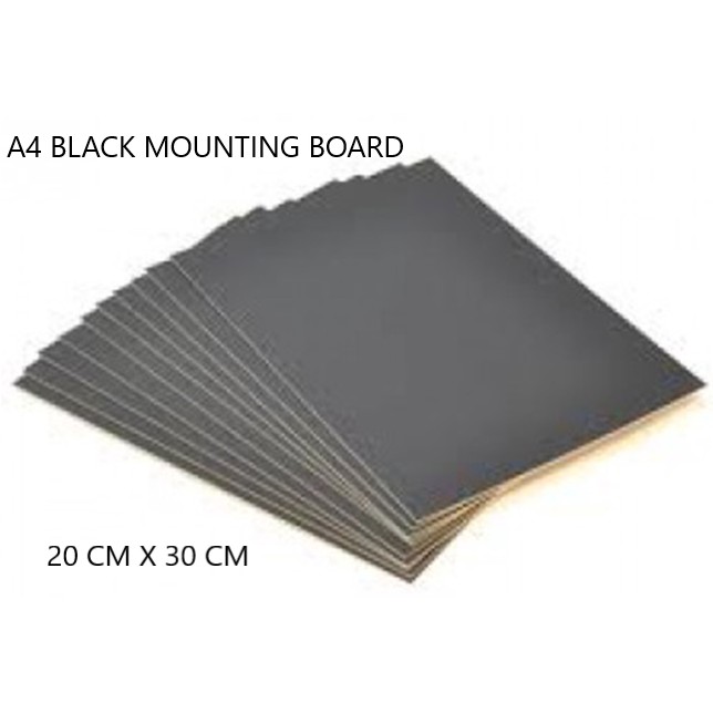 KAD KERAS / BLACK MOUNTING BOARD A4, A3 | Shopee Malaysia