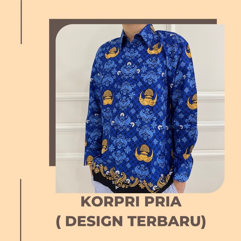 The Newest Men'S BATIK Uniform 2022/new Men'S BATIK | Shopee Malaysia