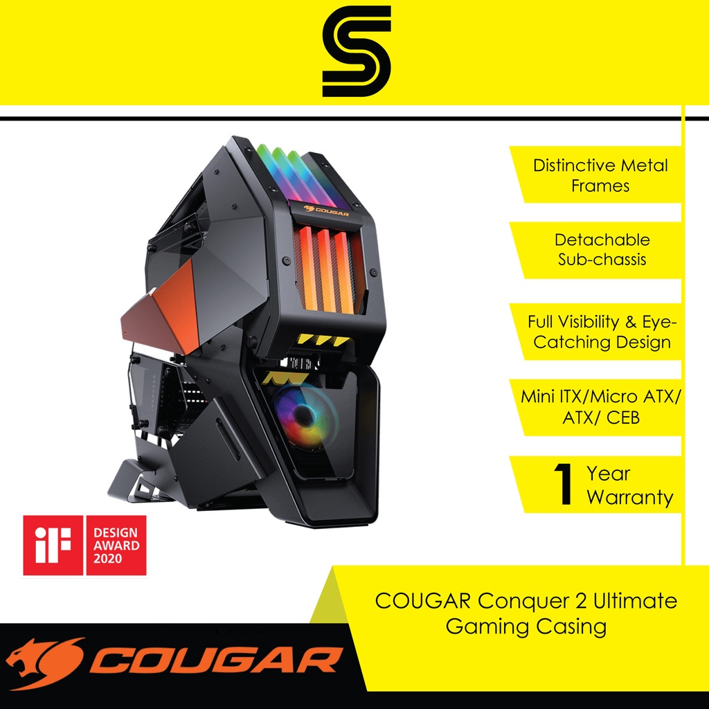 Cougar Conquer 2 Ultimate Gaming Casing | Shopee Malaysia