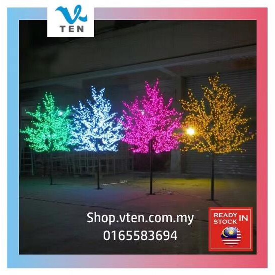 IP67 2Meter Blue Red Warm White Green Pink RGB LED Tree Cherry Blossom ...