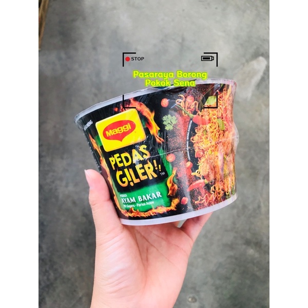 Maggi Pedas Giler Bowl 97g (Tom Yam,2x Ayam Bakar,Ayam Bakar,Seafood Berapi) | Shopee Malaysia