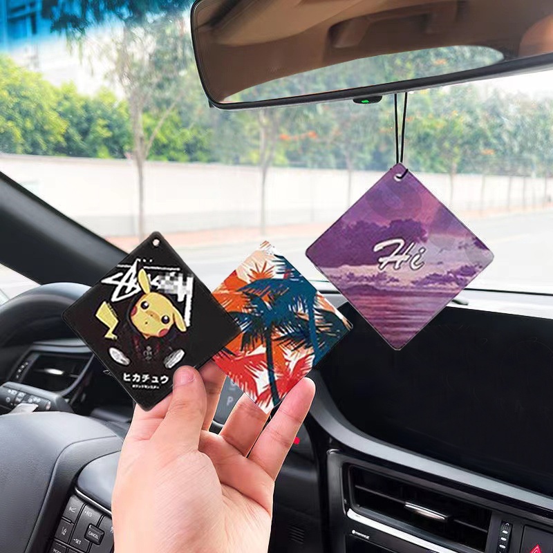 Car Perfume Air Freshener Hanging Card Minyak Wangi Pewangi Kereta ...