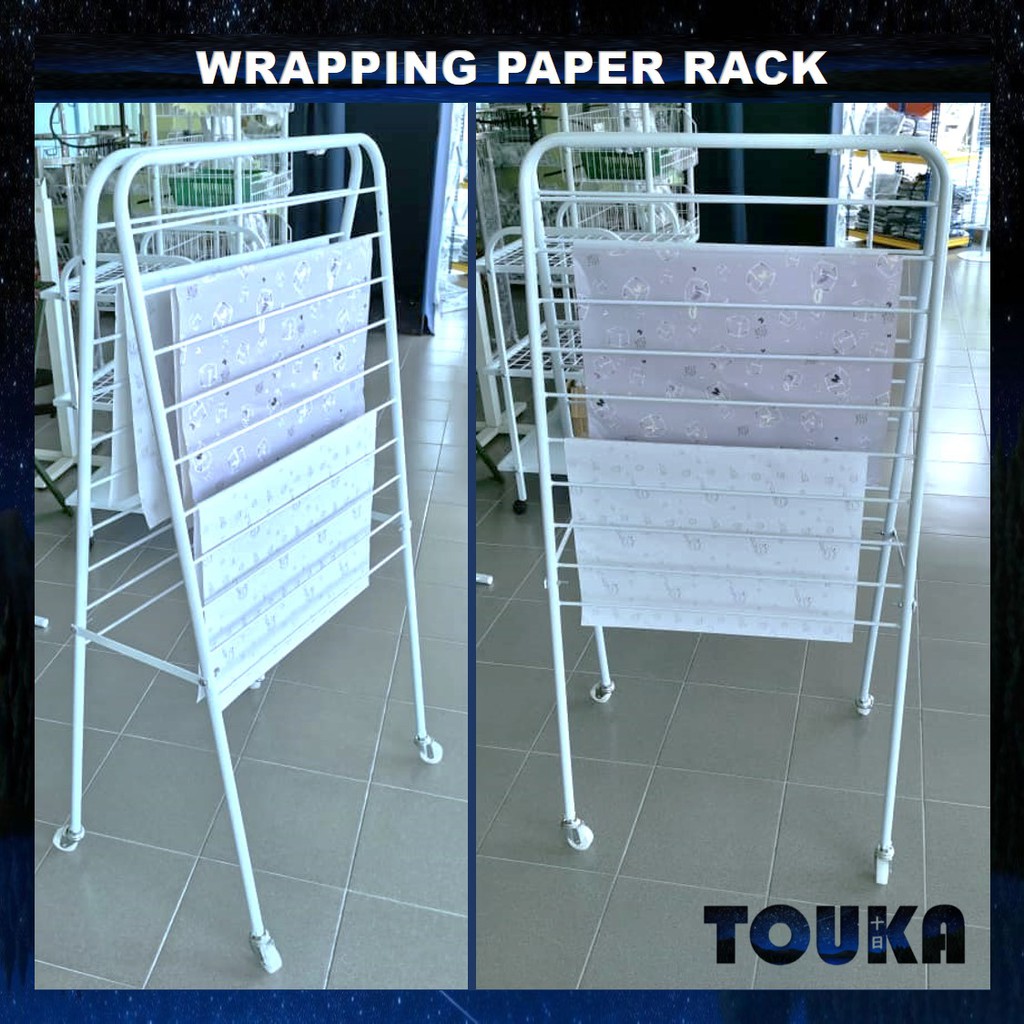 「TOUKA」Wrapping Paper Stand / Wrapping Paper Rack / A-Rack / White ...