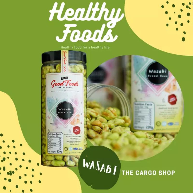 [💯% HALAL]SNACK RAYA 🔥MUST TRY🔥SPICY WASABI BROAD BEANS | GOODFOODS ...