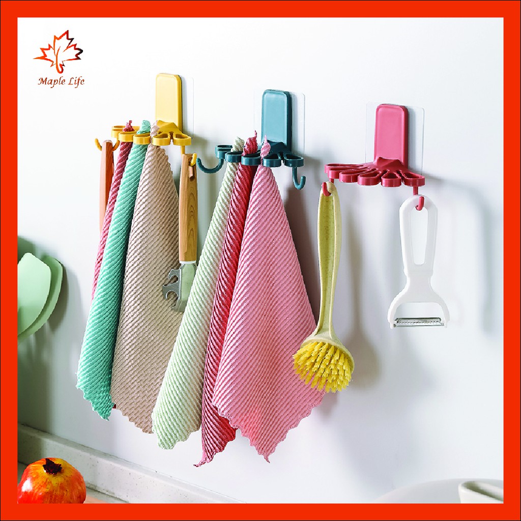🔥READY STOCK 现货 🔥Kitchen Wall Rag with Hook Storage Organizer Wall ...