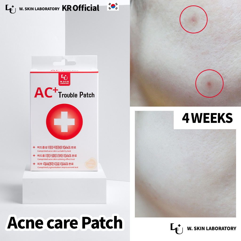 [W SKIN LABORATORY] AC+(Acne Care) Trouble Patch 10mm 120ea | Shopee ...