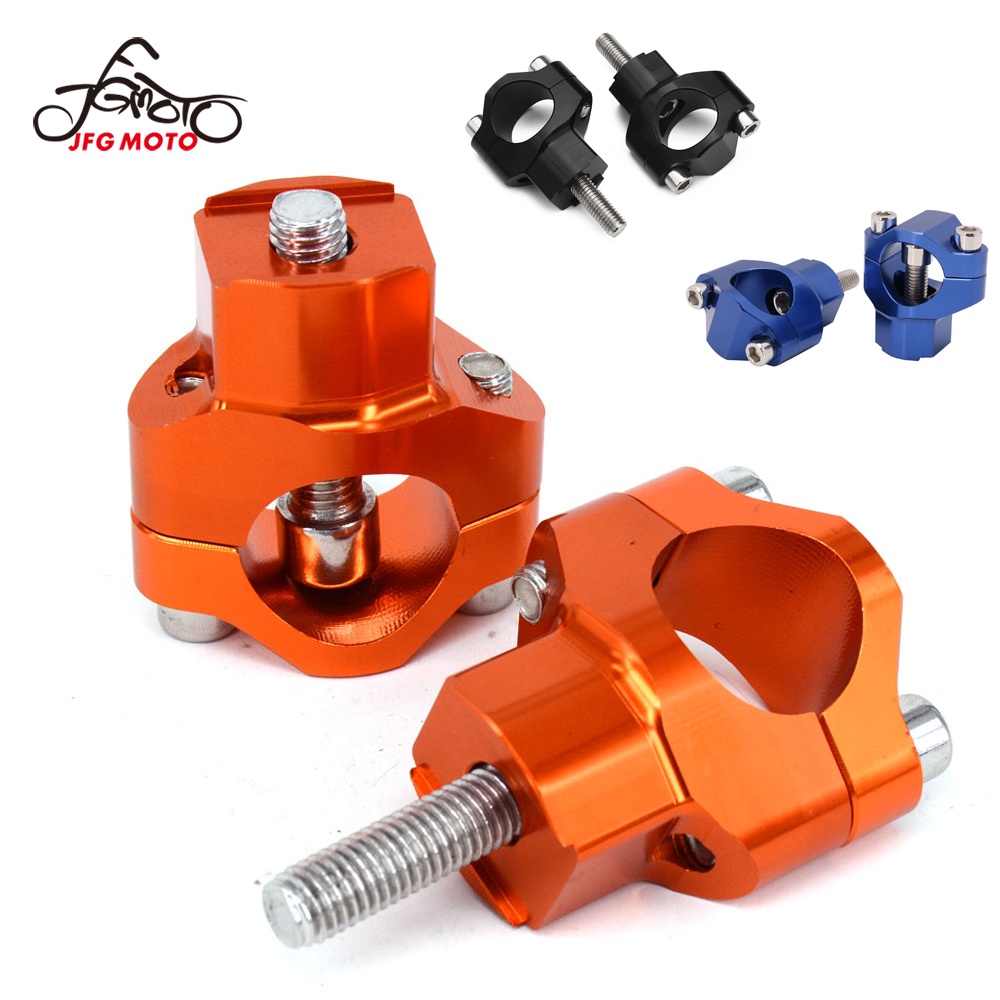 JFG MOTO Motorcycle 1 1/8" 28MM Handlebar Risers Bar Mount Clamp For ...