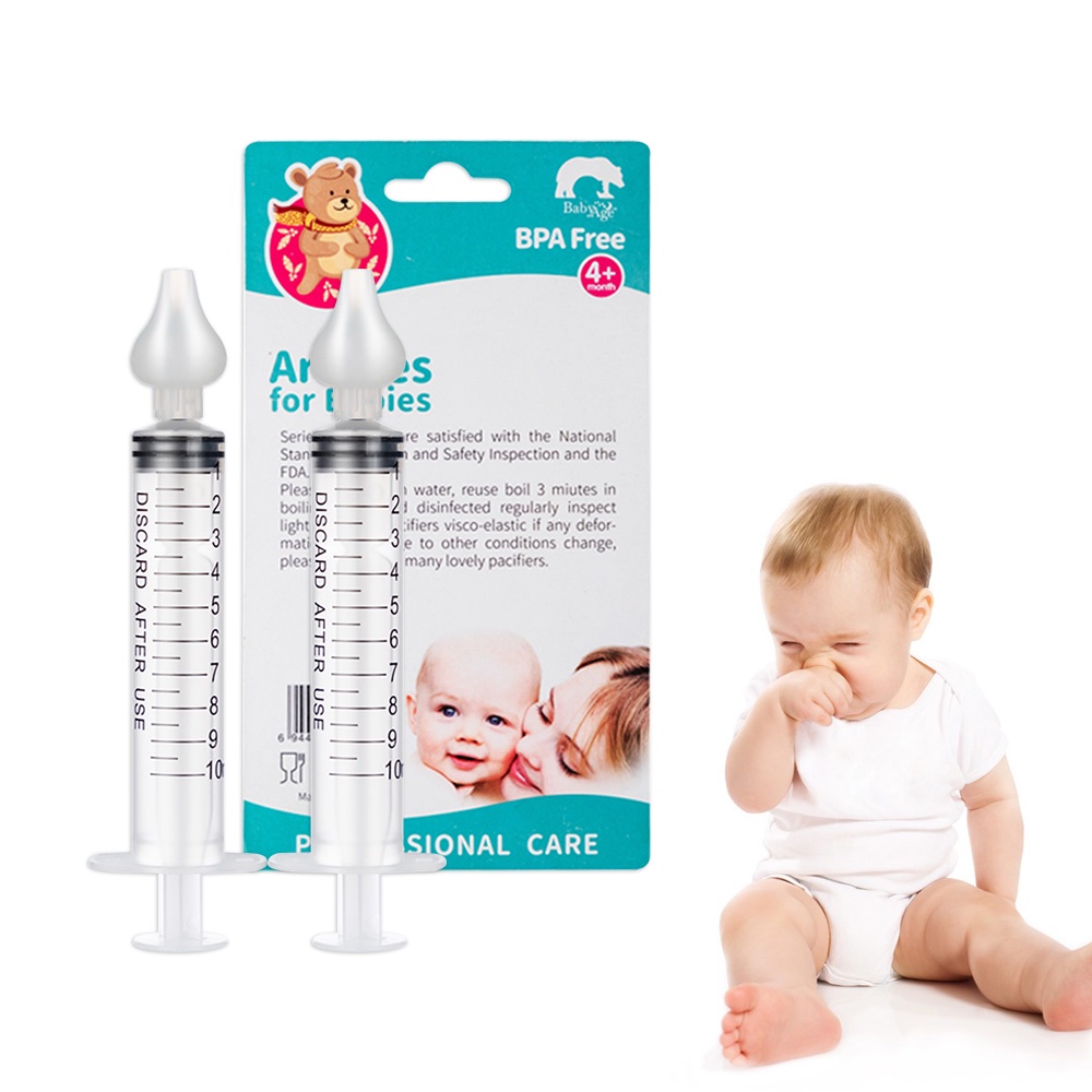 Baby Nose Clean Needle Tube Silicone Baby Care Nasal Aspirator Suction ...