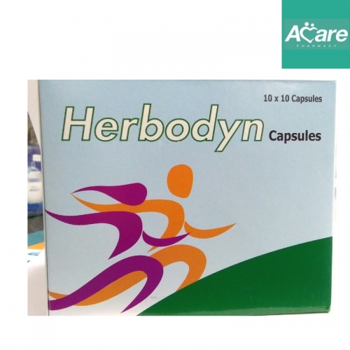 ACARE PHARMACY HERBODYN CAPSULE 10X10 CAPSULE - MULTIVITAMIN | Shopee ...