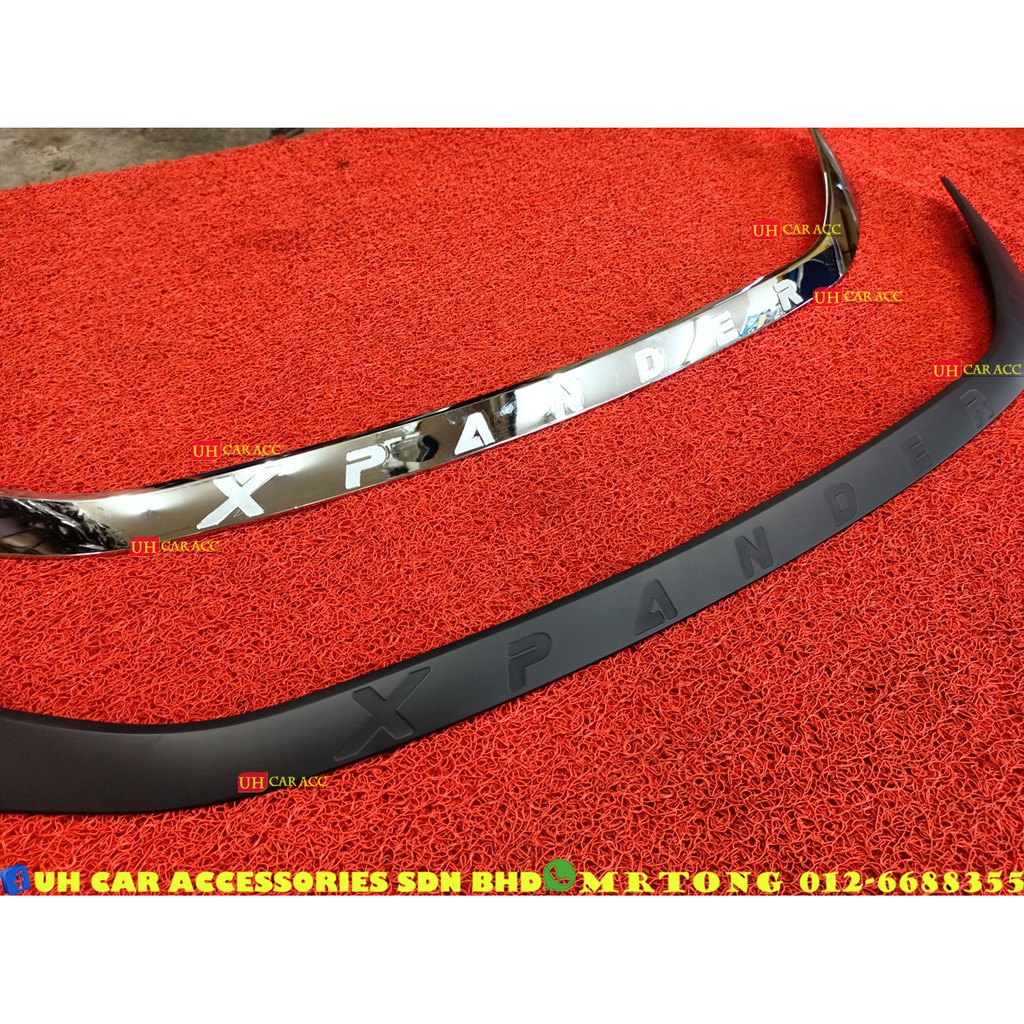 Mitsubishi xpander front bonnet bonet trim lid garnish chrome matt ...