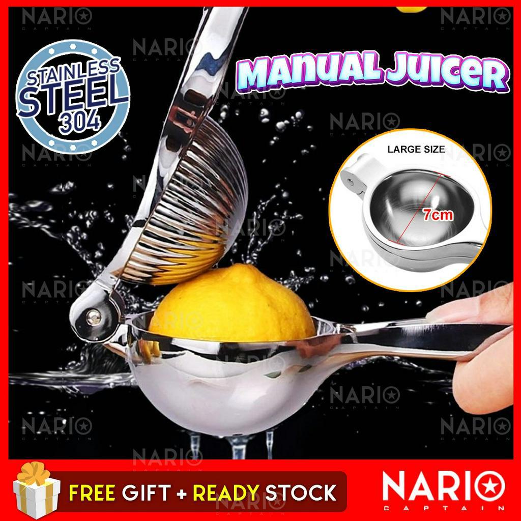 NARIO [ CLEAR STOCK ] LARGE Size Fruit Juicer Hand Press Manual Lemon ...