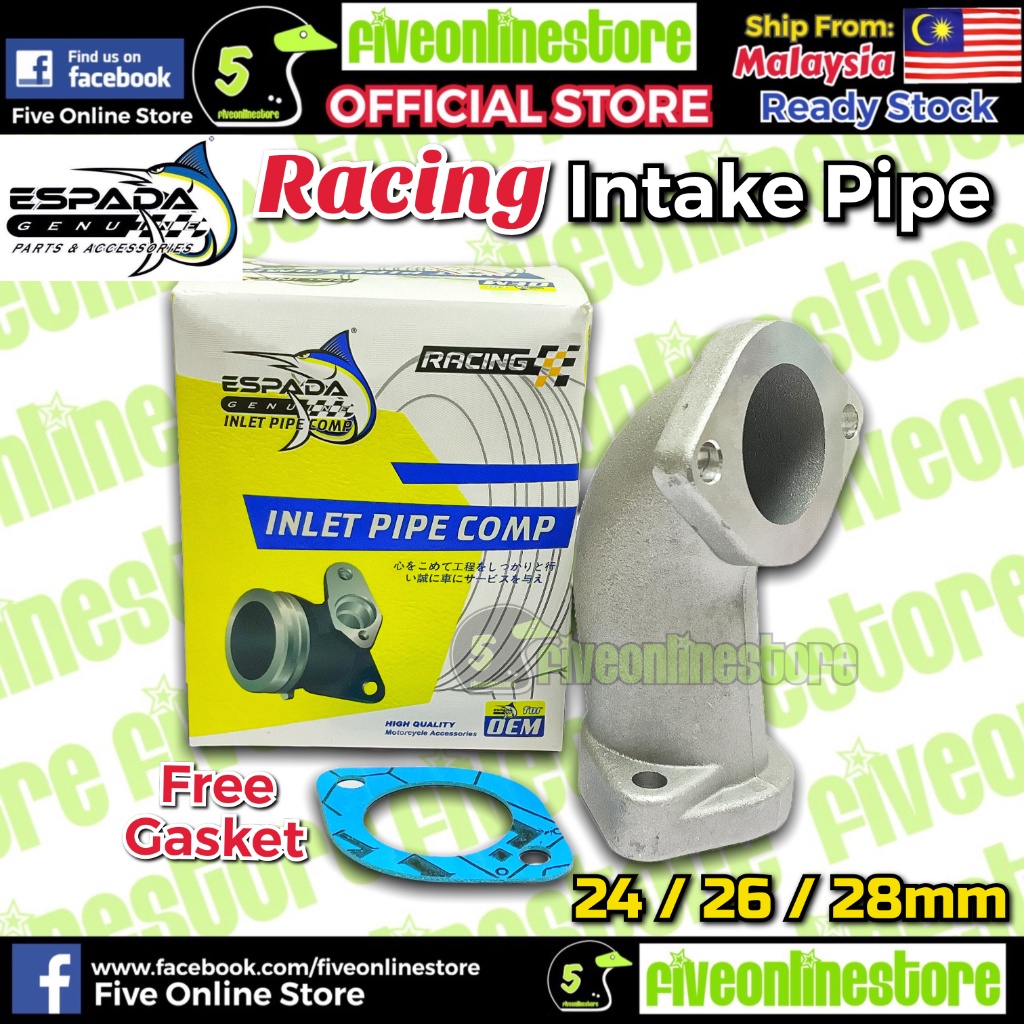 Espada Original Racing Intake Pipe 22mm 24mm 26mm 28mm Ex5 Dream ...