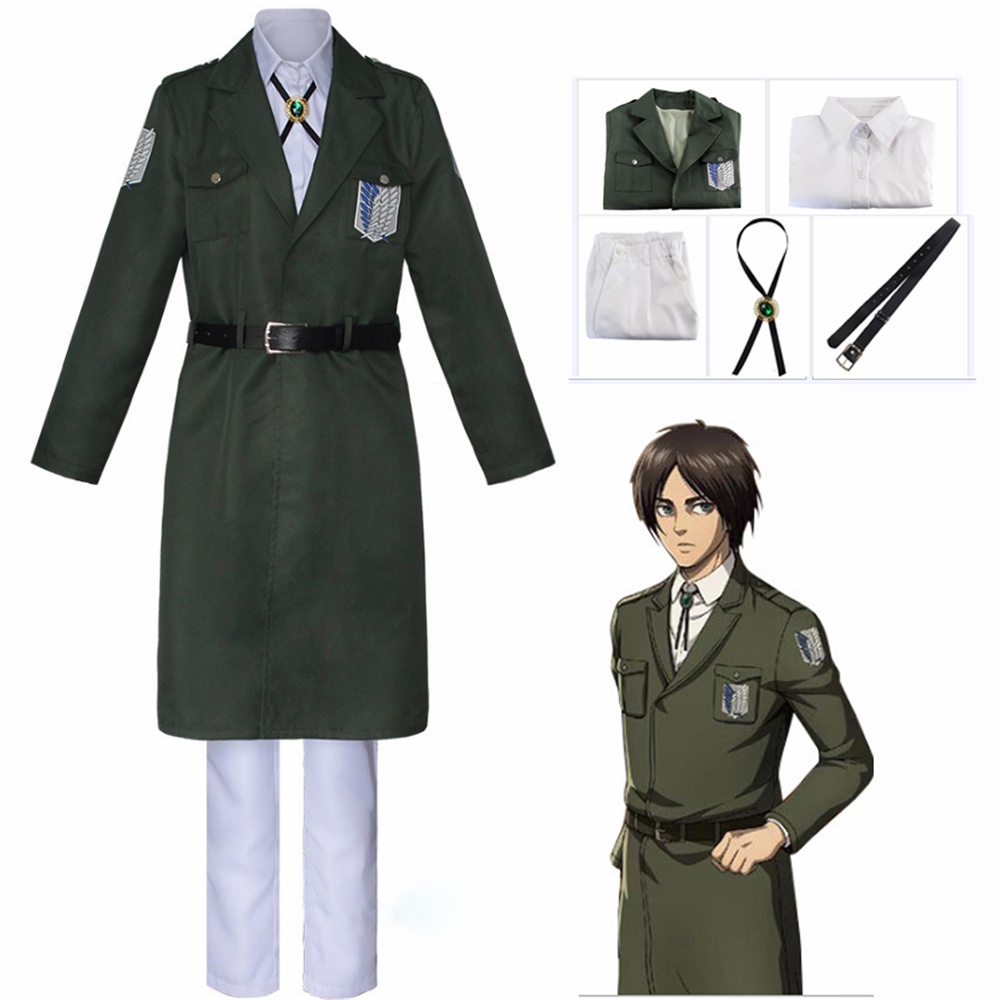 Attack on Titan Cosplay Levi Costume Shingek No Kyojin Scouting Legion ...