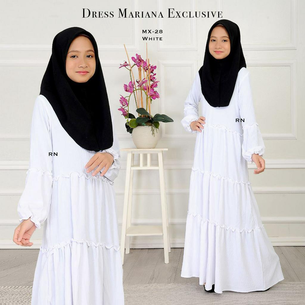 Jubah Dress Budak Kid Mariana Ironless Kembang Labuh Longgar Muslimah ...