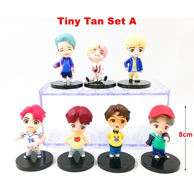 KPOP 7pcs Set Mini Collectible Action Figure Cake Decoration Tiny Tan BTS Jungkook Jimin V ...