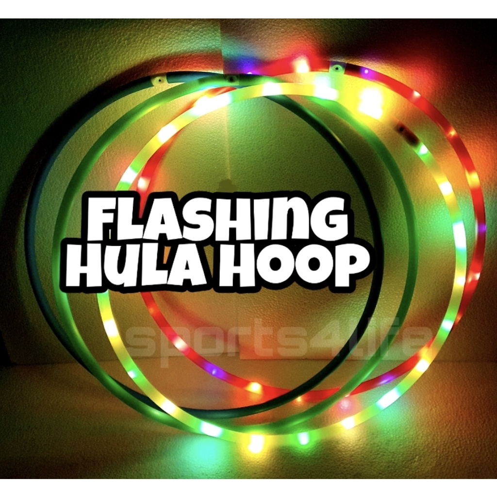 Premium Flashing LED Plastic Hula Hoop (28inch/70cm) / Plastic Hula ...
