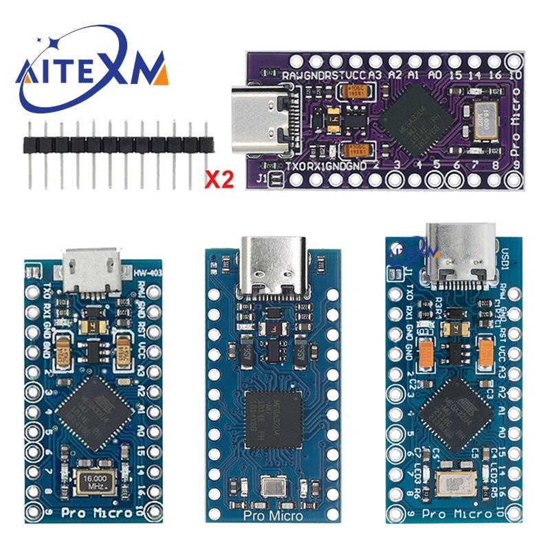 MICRO/MINI/TYPE-C USB ATMEGA32U4 Module 5V 16MHz Board For Arduino ...
