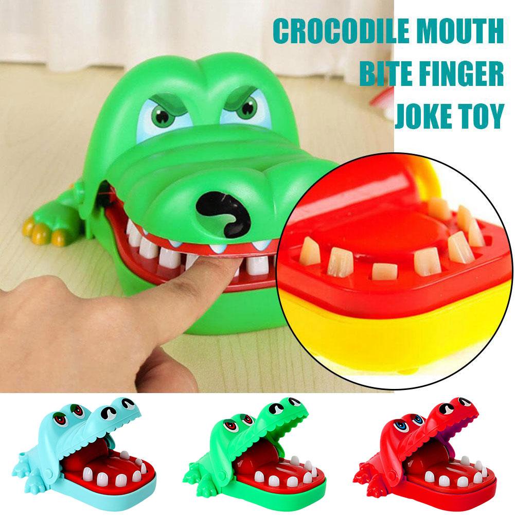 Funny Crocodile Mouth Biting Finger Joke Toy Biting Novelty Hand Tricky ...