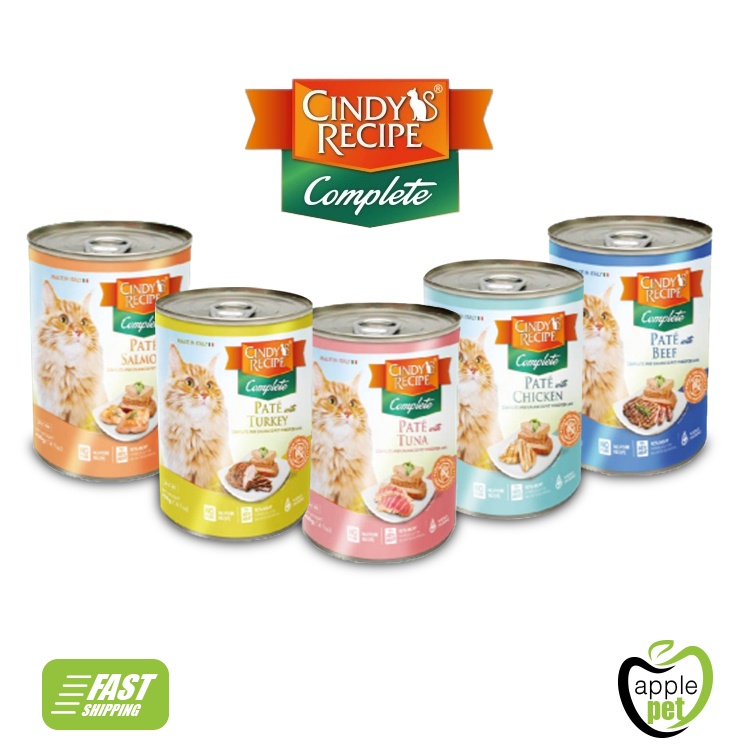 NEW ! Cindy Recipe Complete Pate 400g (Complete Food) Cat Canned Wet ...