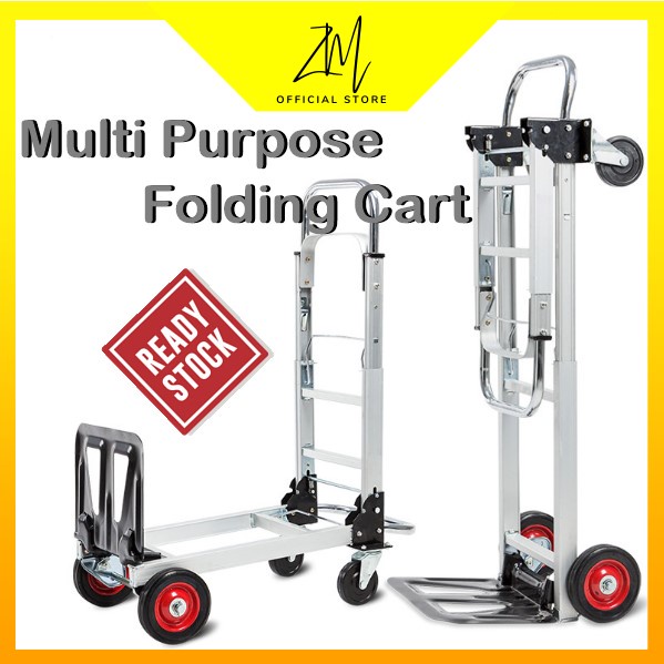 ZM Multi-Purpose Folding Cart Multi-Function Logistics Folding Trolley ...