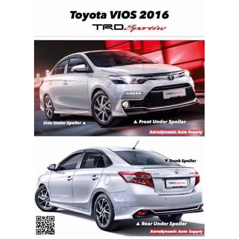 Toyota vios ncp150 TRD bodykit body kit 2013 2014 2015 2016 2017 2018 ...