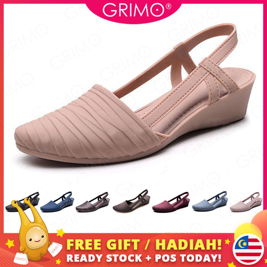 READY STOCK💝GRIMO Florence Highheel Wedges Kasut Tinggi | Shopee Malaysia