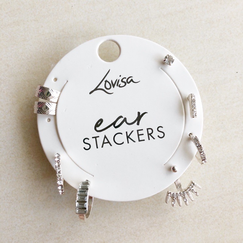 Lovisa 7Pcs Ear Stacker Set Earring | Subang Fashion 耳环 | Shopee Malaysia