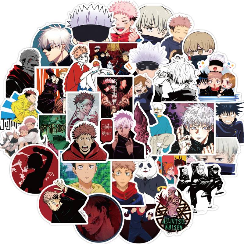 100Pcs Jujutsu Kaisen Anime Stickers Laptop Guitar Motorcycle Luggage ...