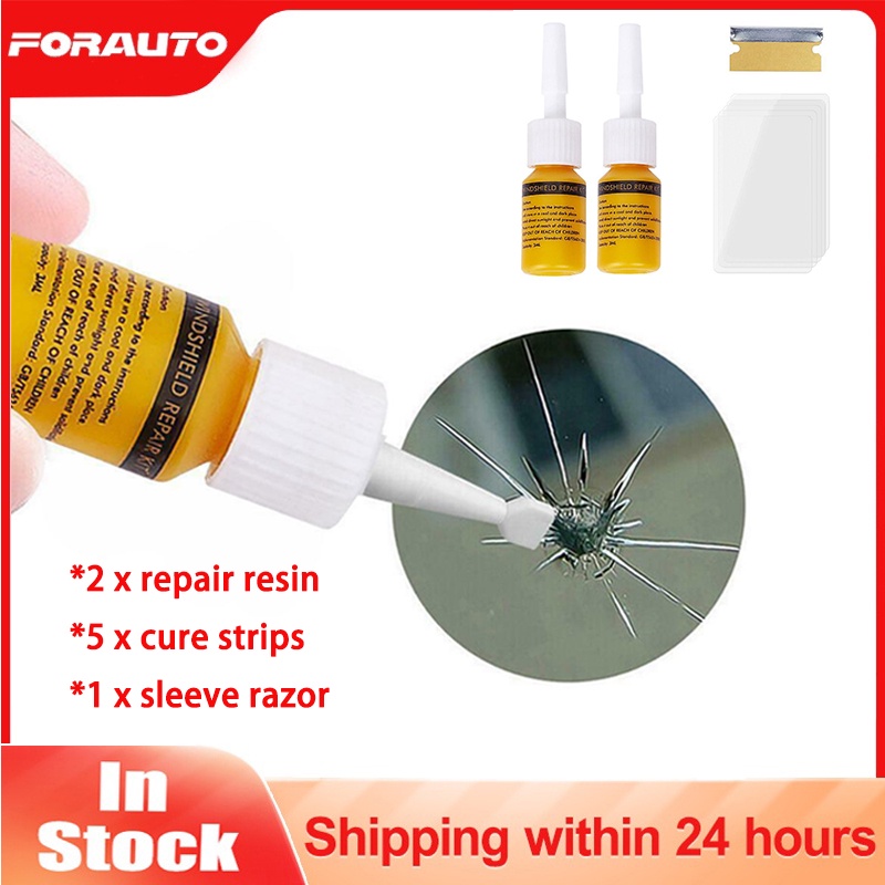 [Ready Stock]2PCS Penampal Cermin Retak Auto Glass Nano Repair Fluid ...