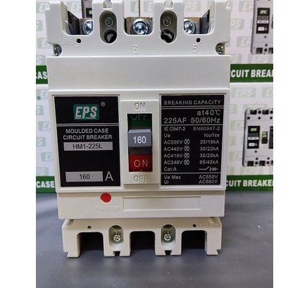 EPS HM1-100C 3 POLE 25KA MCCB EPS HM1-225L 3 POLE 25KA MCCB | Shopee ...